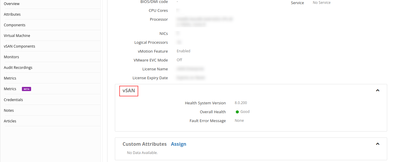 VMware vSAN | OpsRamp Documentation